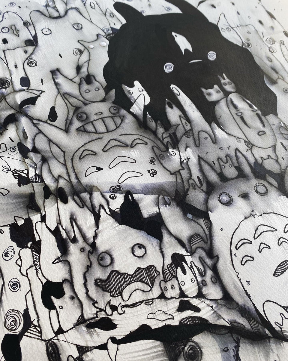 Reeps Ghibli Print - ‘a collection of spirits at night’ – Reeps One ...